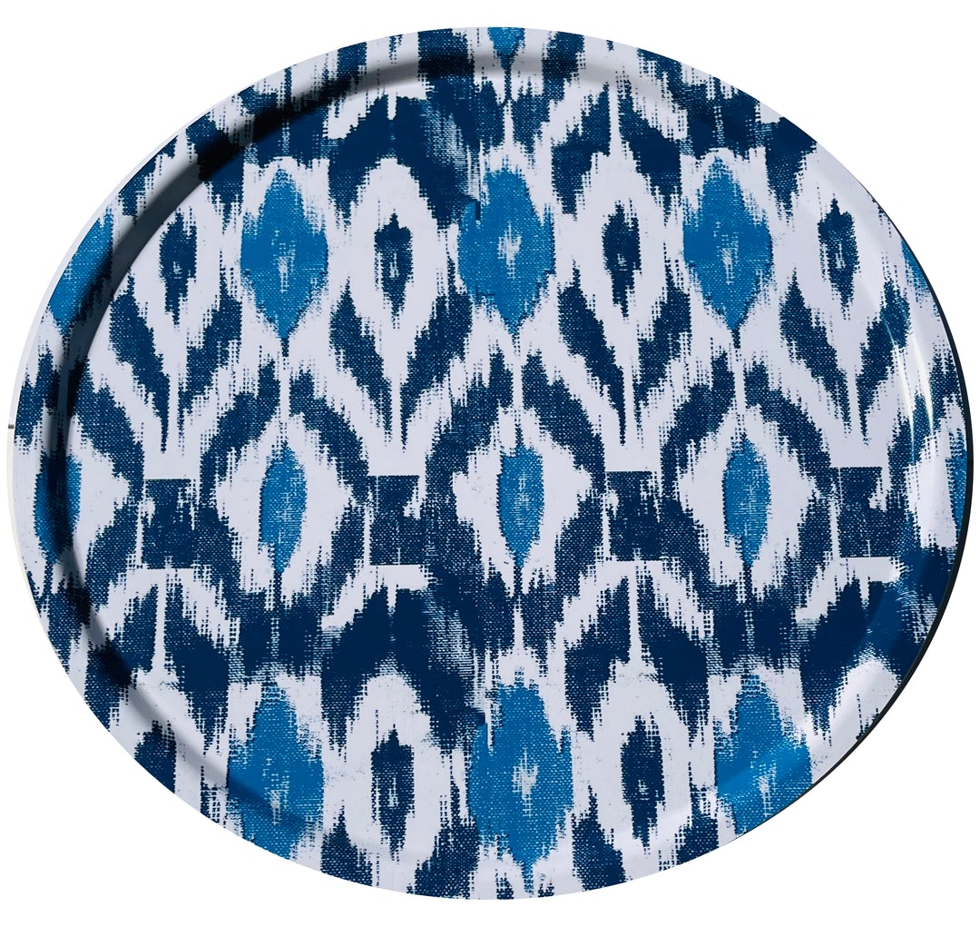 Atlantic Ikat XL Round Tray – Odd McLean