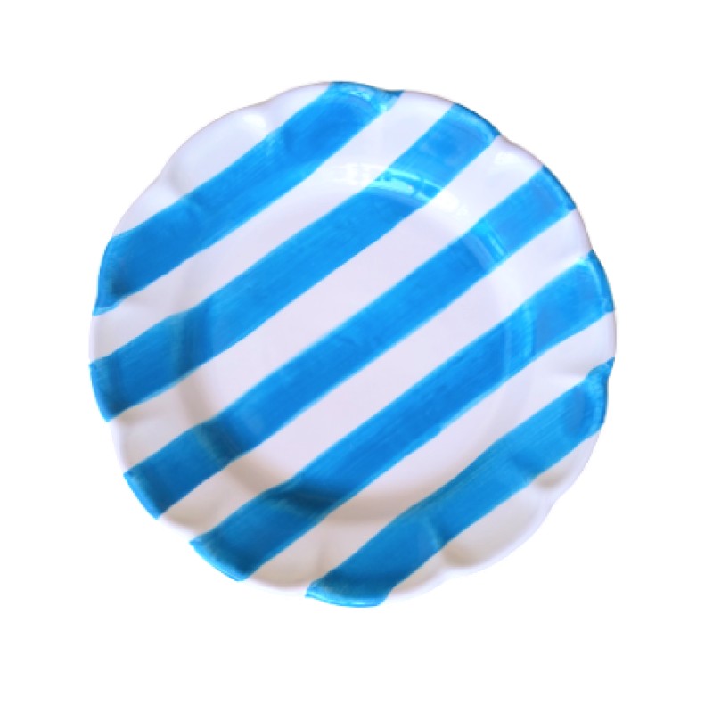 Stripe Plates in Light Blue – Odd McLean
